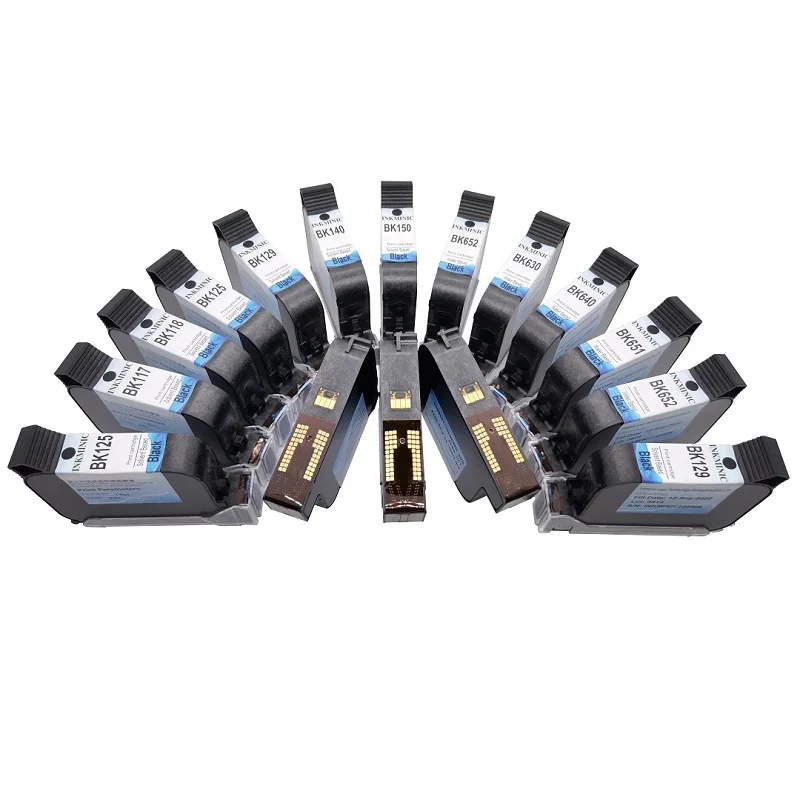 Tij Bk118 Ink Cartridges Bk117 Bk129 Bk140 Bk150 Black Solvent Based ...