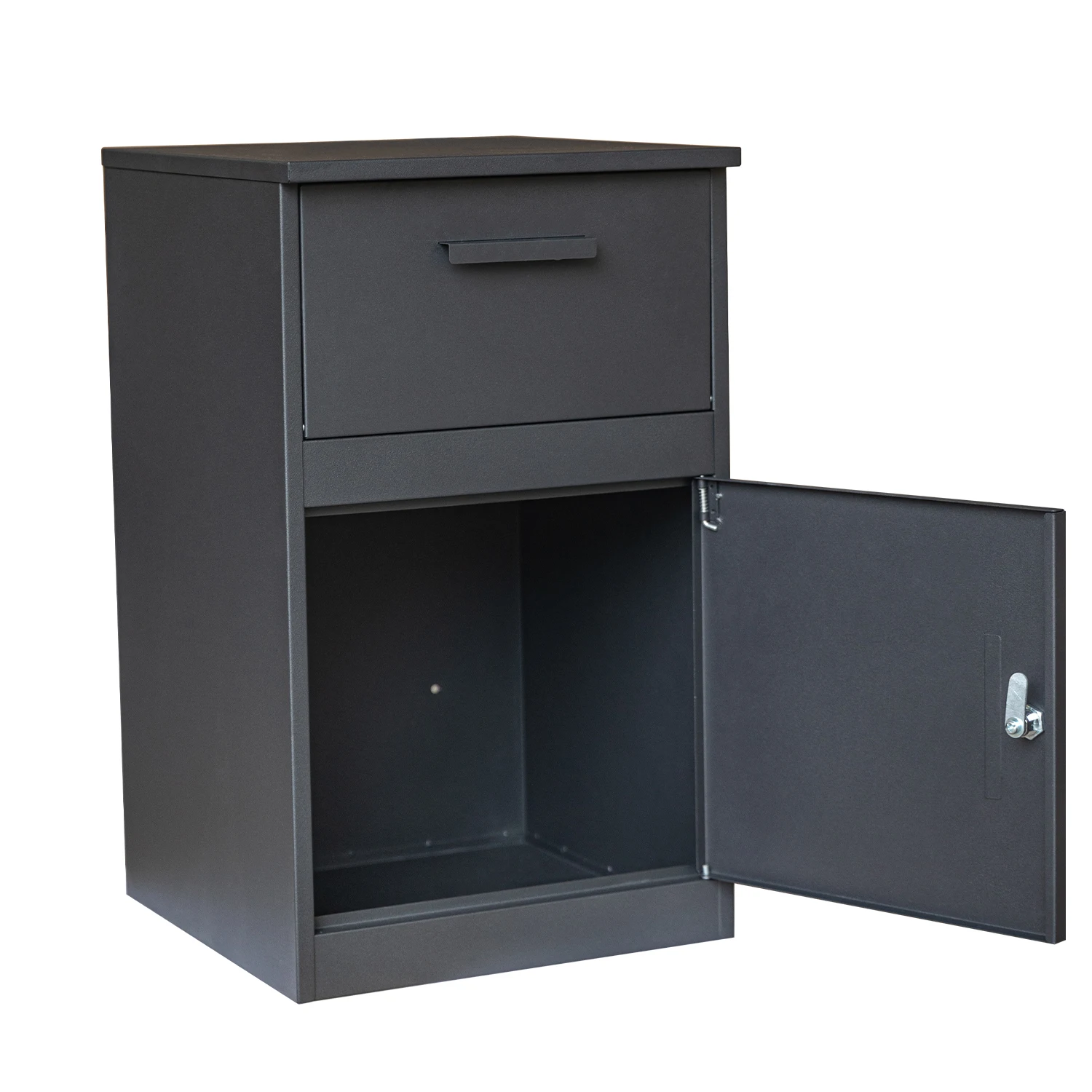 Custom Outdoor Fence Mounted Parcel Drop Box Metal Large Parcel ...