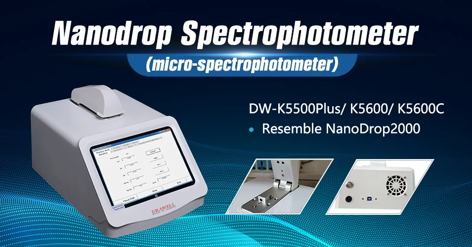 Drawell Ultra Micro Spectrometer Nanovolume Spectrometers Dw-k5500plus ...