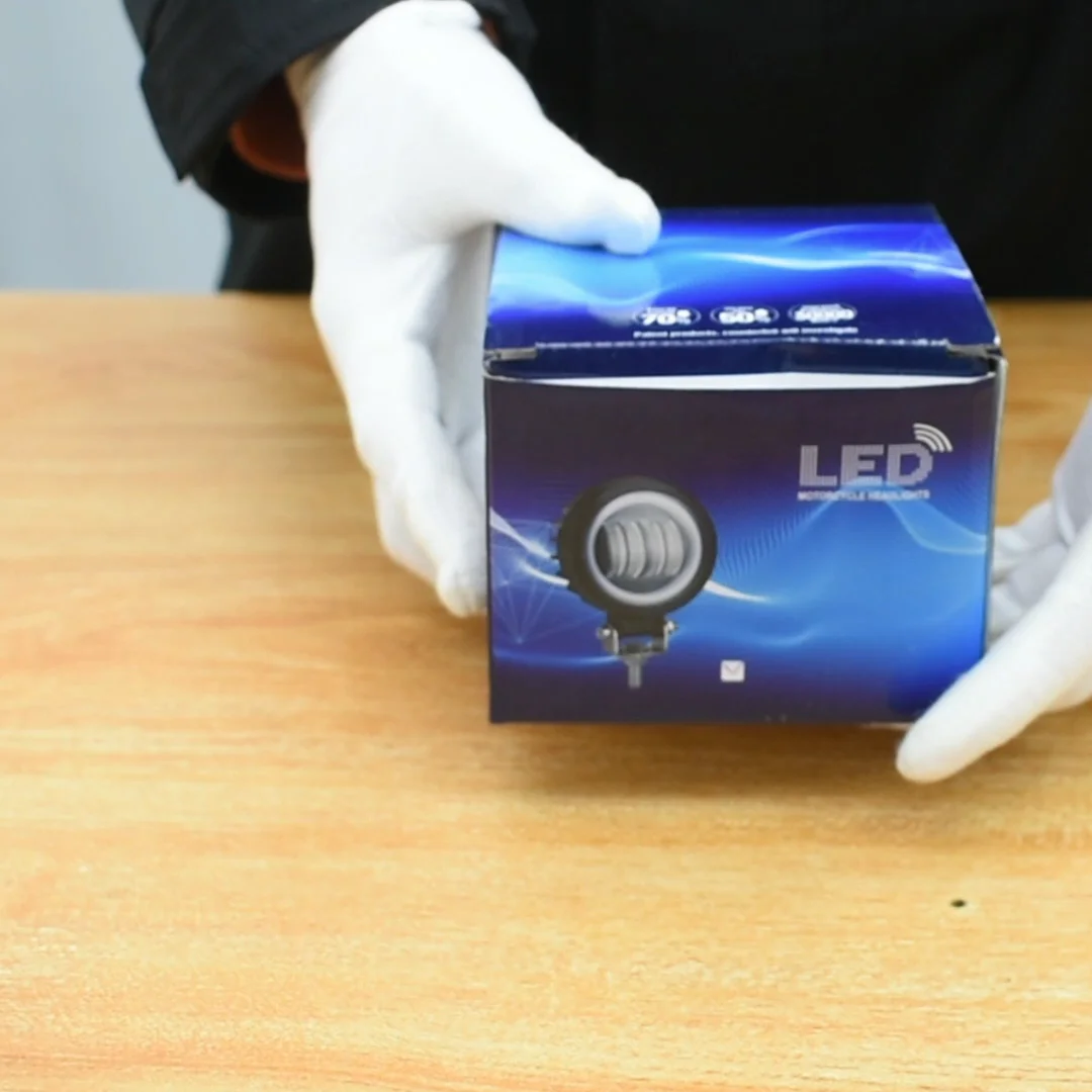 New 40w Round Work Light With Angel Eye Lights For Truck Tractor ...