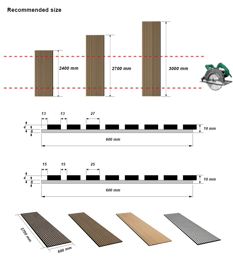 Acoustic Fluted MDF Wall Panels with PET Felt - Modern & Stylish