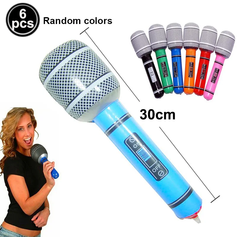 Microphone Balloons Karaoke Inflatable Speaker For 80s 90s Party Decor ...