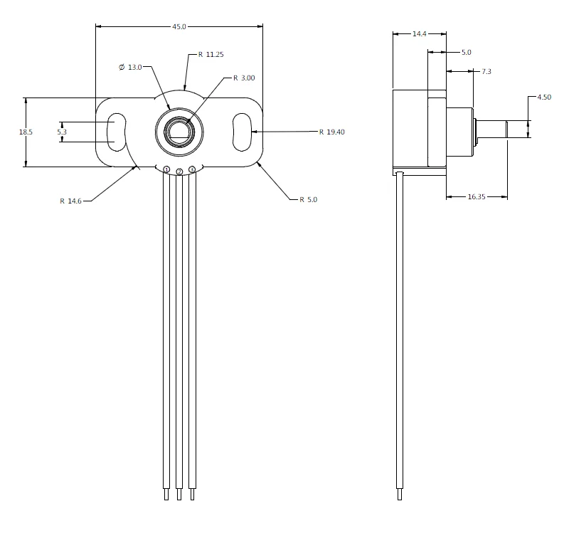 Cooka High-End Potentiometer Electric Actuator Sensor
