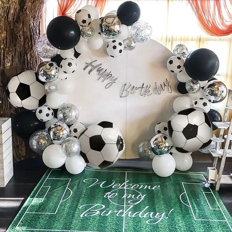 Soccer Birthday Balloon Garland Arch Kit For Boys Celebration Happy ...