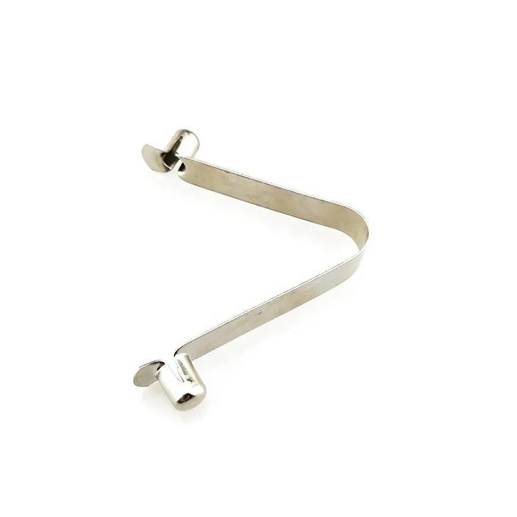 Steel Hole Tube Lock Custom Spring Clips V Shaped Snap Push Double ...