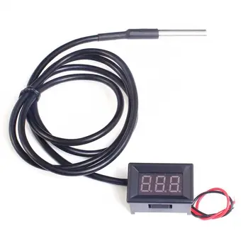 Digital Temperature Display Meter Thermometer Dc 4-28v 9v 12v 24v Pool ...