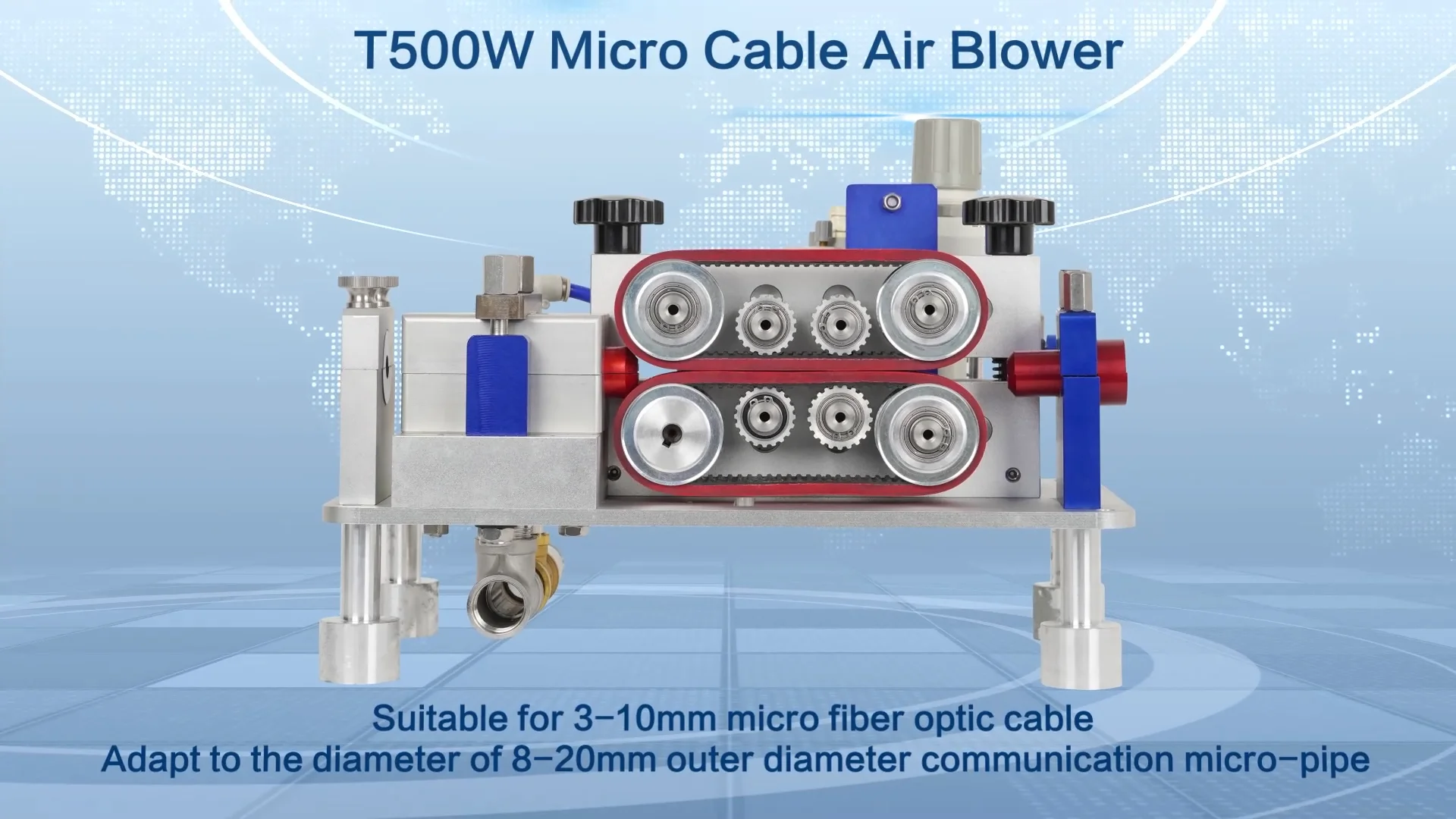 Tfn T500w Air Cable Blower 3-10mm Micro Cable Fiber Optic Cable Blowing ...