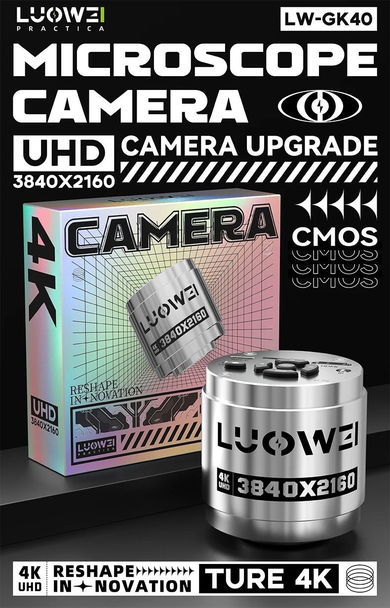 Luowei Lw-gk40 Pcb Inspection Microscope Camera Microscope Camera Hdmi ...