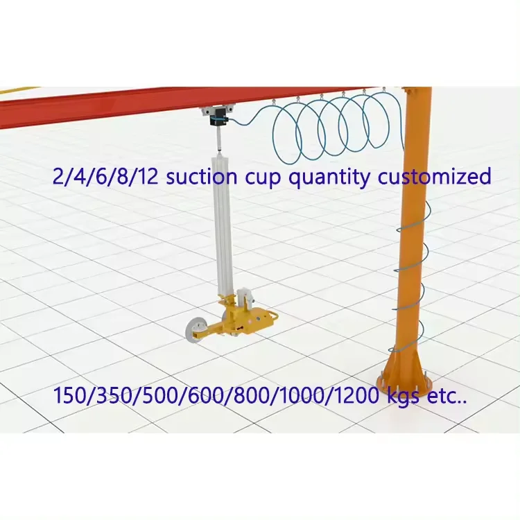 Glass Loading Unloading Lifter 600kg 800kg Vacuum Suction Cup IG ...