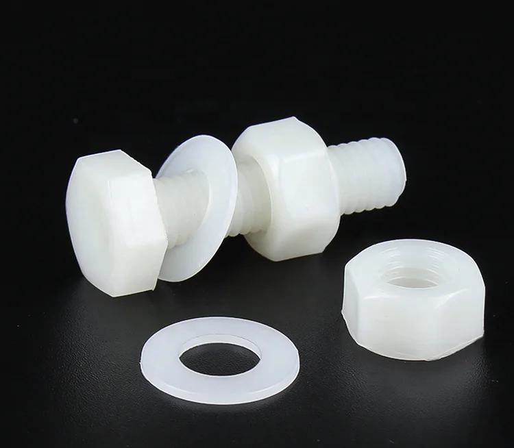 DIN933 & DIN934 Nylon Bolt and Nut - Durable Plastic Solutions