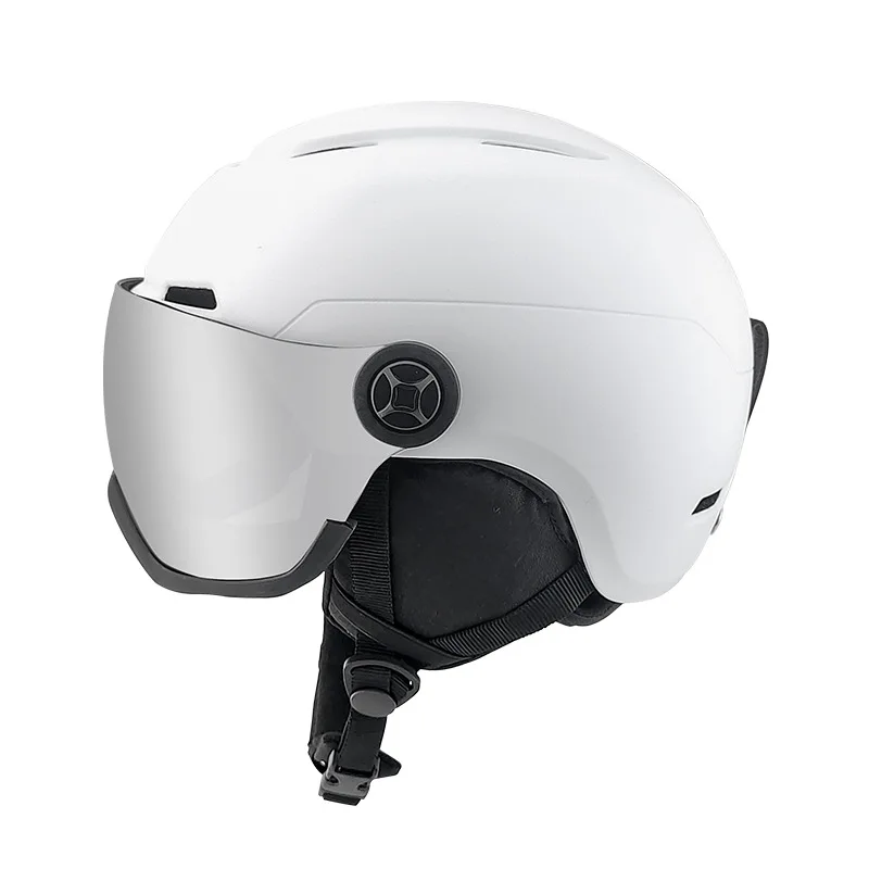 Snowboard Helmet Ski Helmet With In-mold Ski Lens For Adults Durable Pc ...