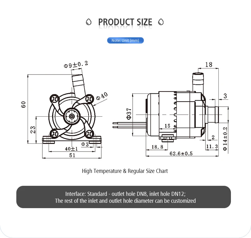 LEFOO 24VDC Brushless Water Pump - Efficient Circulation