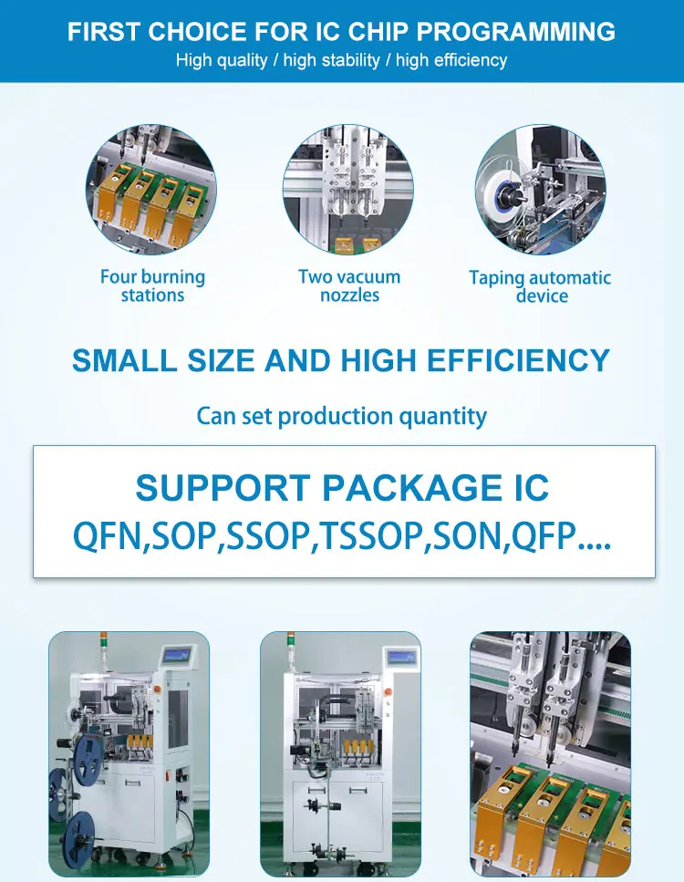 Automatic Mcu Ic Programmer Tape And Reel Ic Burning Machine Ka42-2000 ...