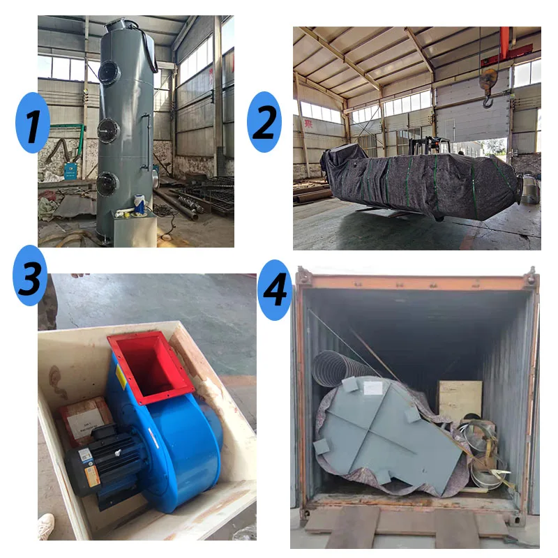 Exhaust Gas Treatment Equipment Wet Dedusting Scrubber Voc Absorption ...