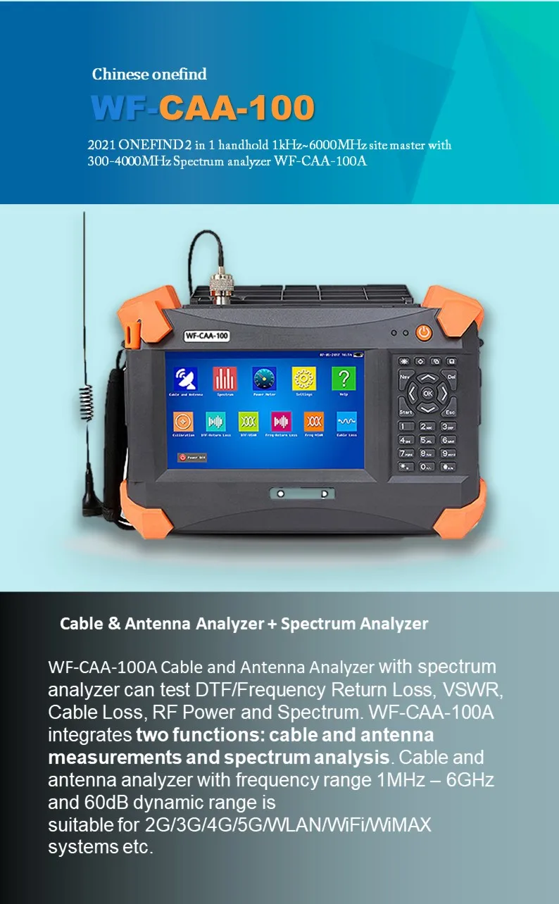 Cable & Antenna Analyzer Spectrum Analyzer - Beijing W&F Technology Co.,LTD