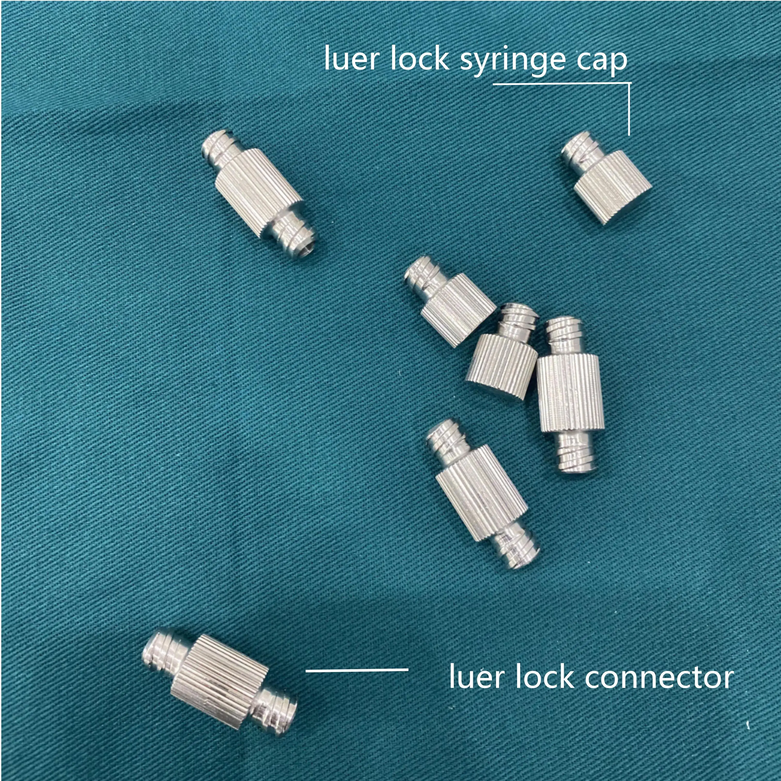 Stainless Steel Female Luer Lock Cap / Luer Lock Syringe Cap ...