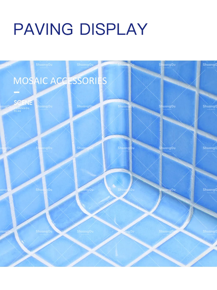 Shuangou Swimming Pool Accessory Ceramic Tile Trim Corner Edge Bathroom ...