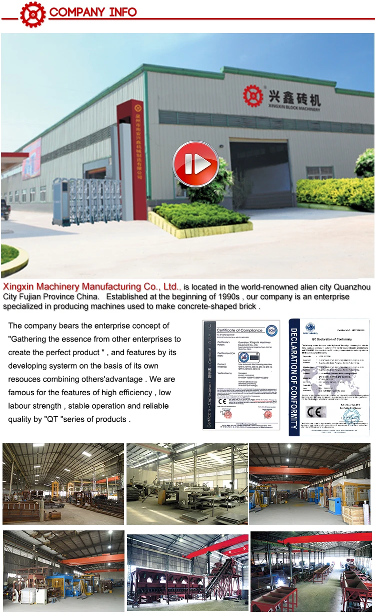 QT18 Urban Construction Concrete/Cement Kerbstone Machinery Slag/Cinder ...