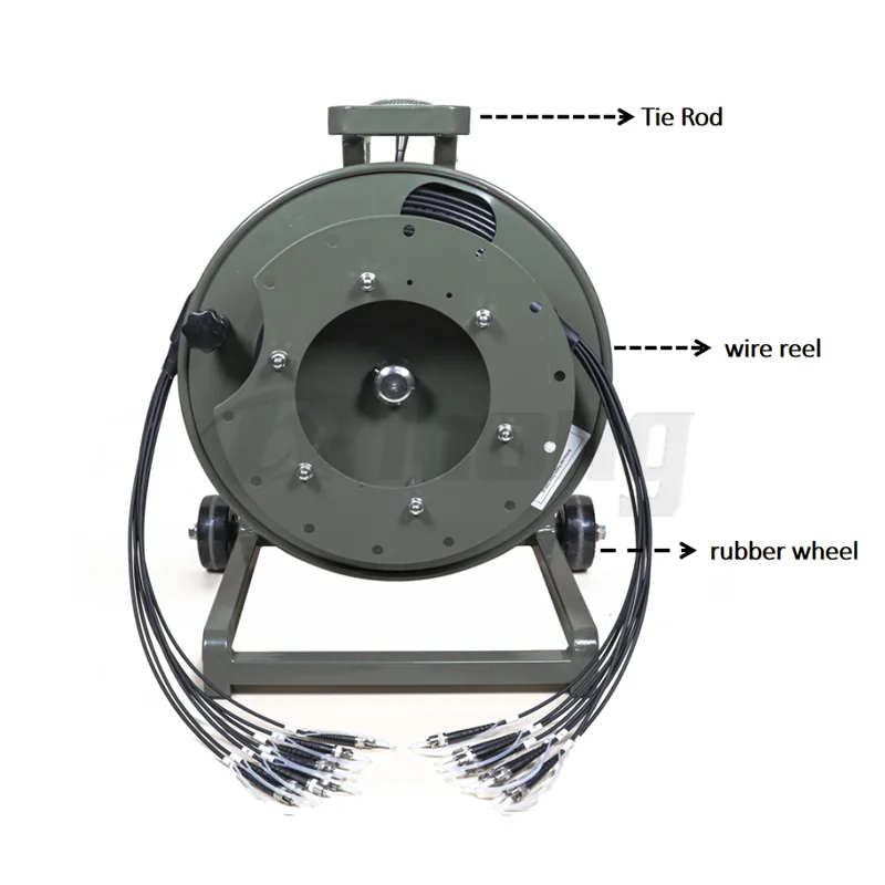 Portable Metal Cable Reel Harsh Environment Movable Tactical Cable Drum ...
