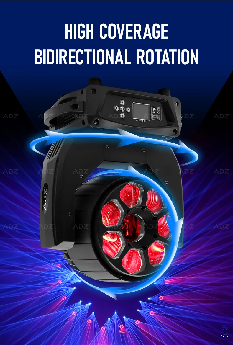 ADZ Led Stage Wash Dyed Light Wash 7*40W Laser 2IN1 RGBW Moving Head ...