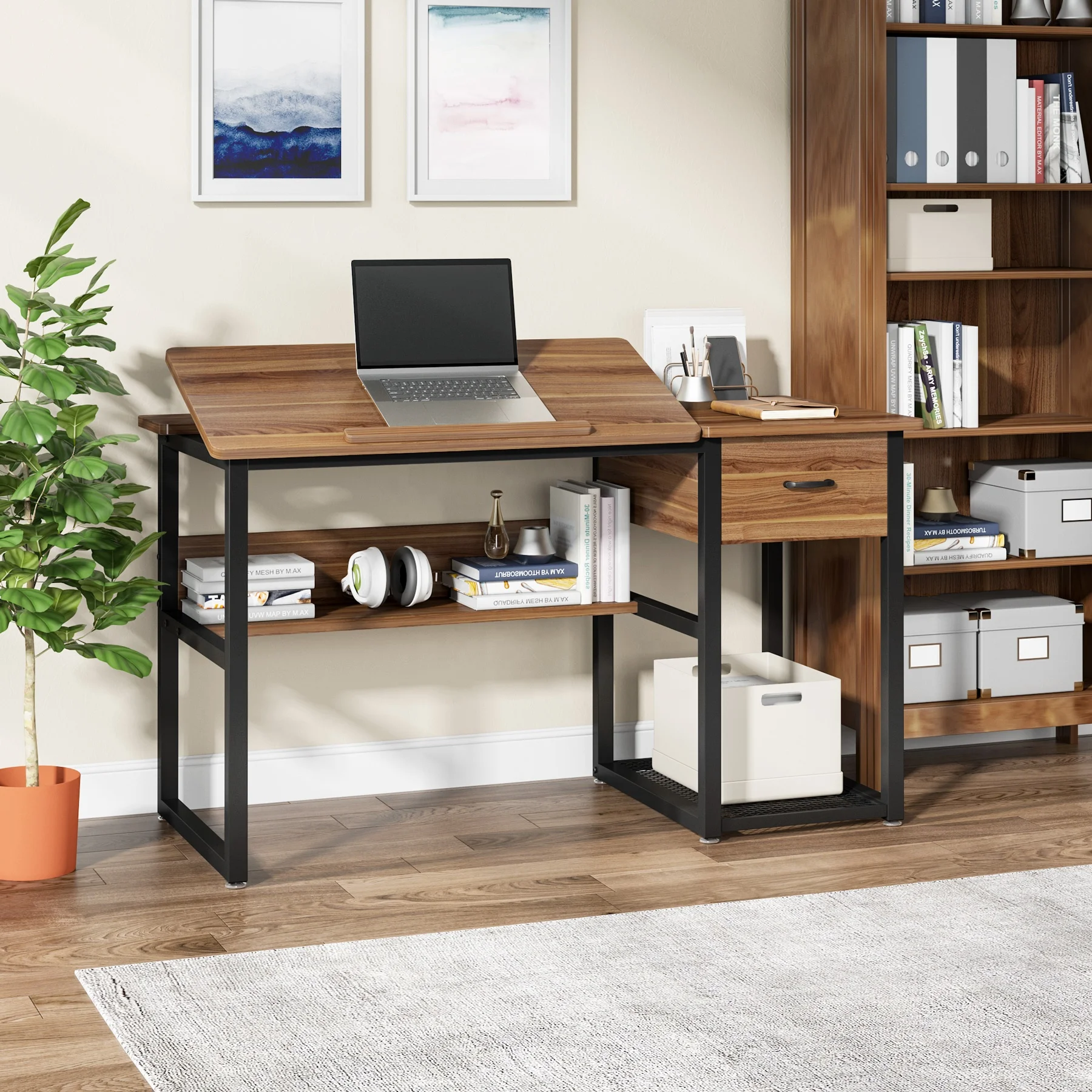 Tribesigns Modern Drafting Desk - Versatile & Stylish