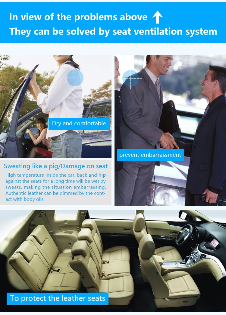 Universal Car Seat Ventilation System Cooler And Heater Cooling Air ...