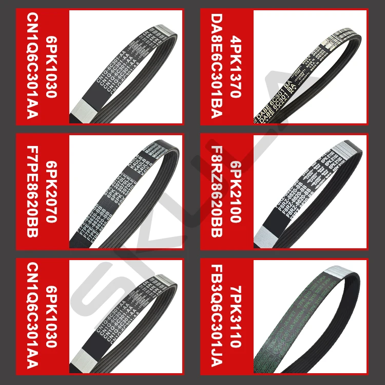 Wholesale Car Drive V-ribbed Belt For Ford Mondeo Focus Fiesta Ecosport ...