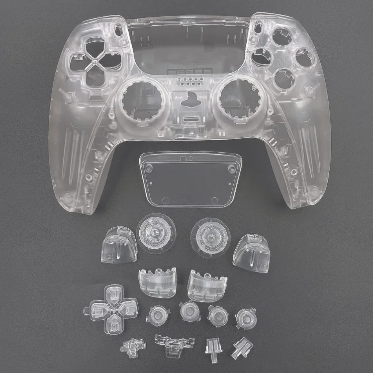 Transparent Shell Buttons Thumbstick Replacement for PS5 Controller DIY ...