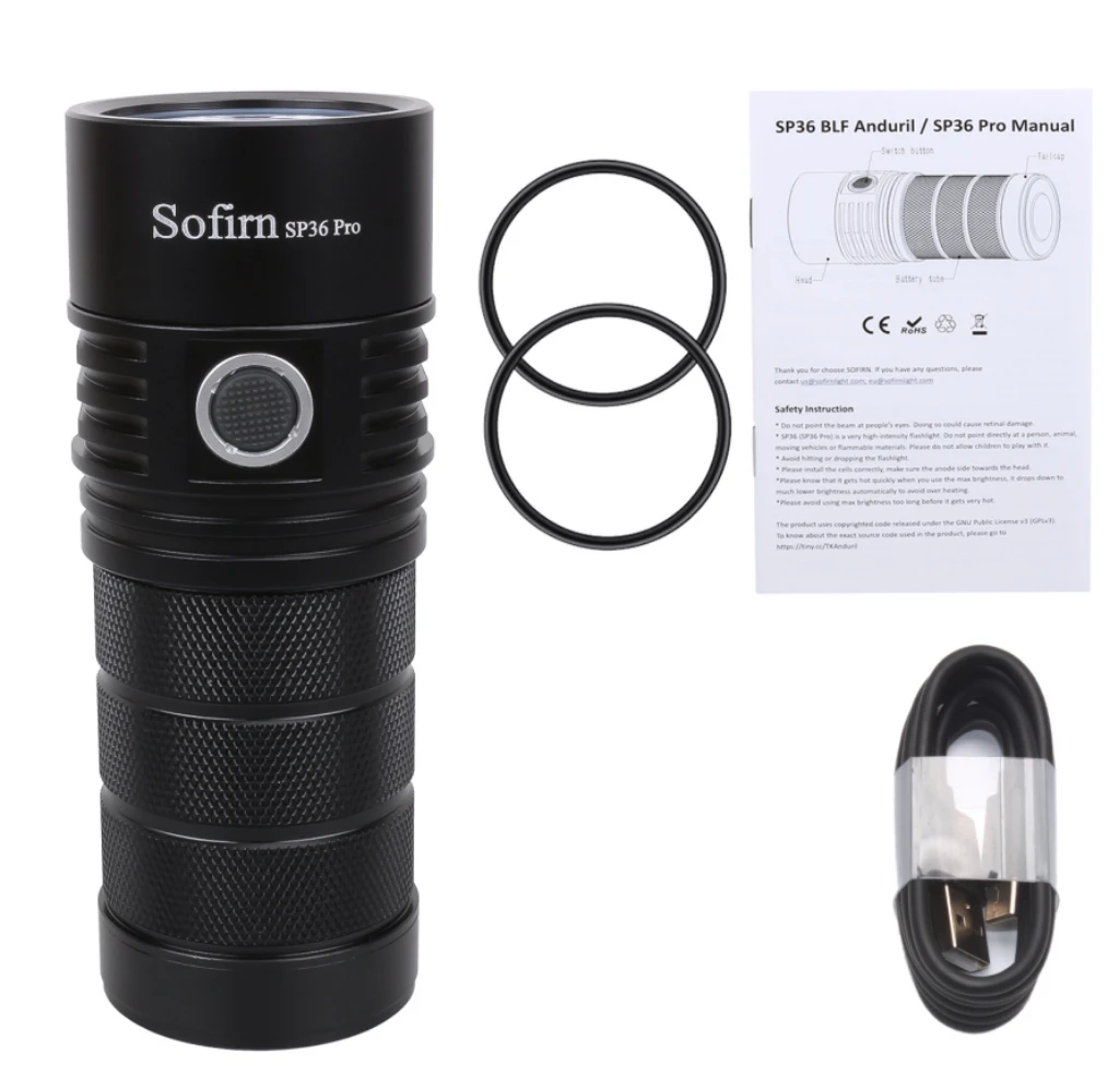 8000 Lumen Rechargeable Flashlight Sofirn Flashlight High Lumens, 8000 ...