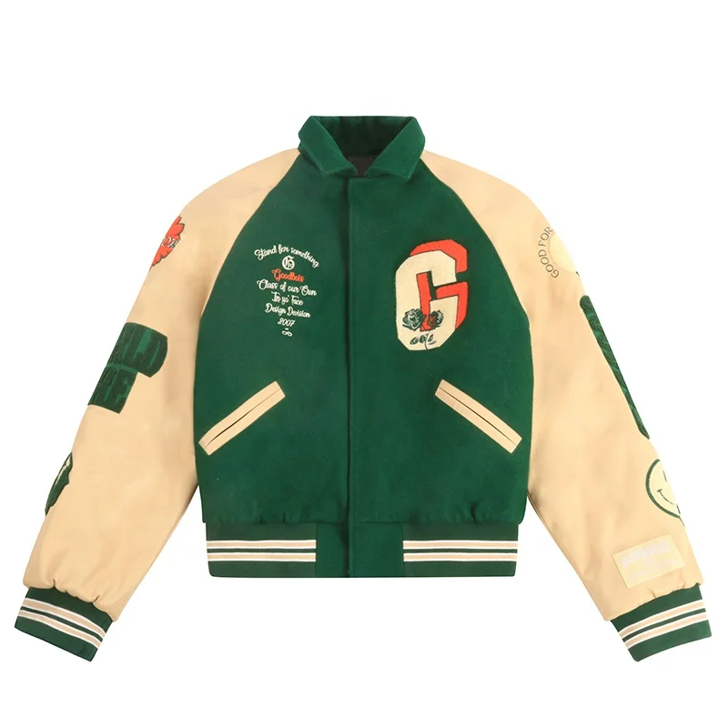 Custom Size Logo Varsity Jacket with Chenille Patches
