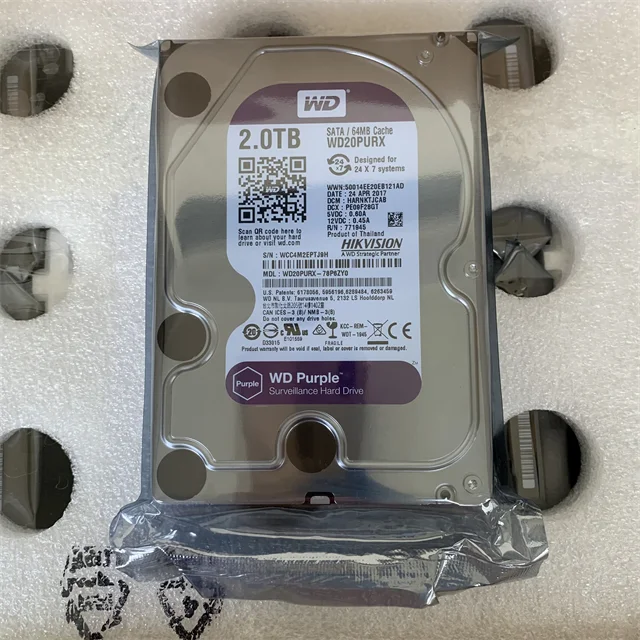 Purple Surveillance Hard Drive 1tb 2tb 3tb 4tb 6tb 8tb Sata 3.5" Hard ...