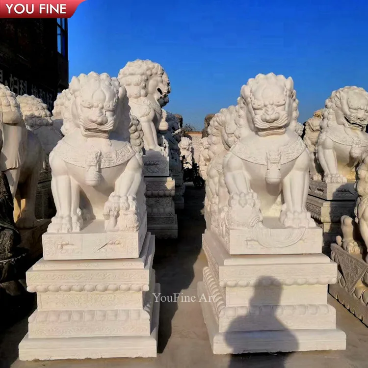 Decorative Marble Outdoor Foo Dog Statues Sale - Buy Foo Dog Statues ...