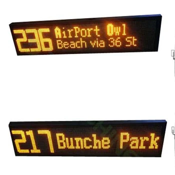 Bus Led Screen For Bus Route Sign Rolling Text Led Display Bus Led ...