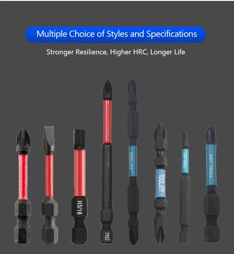 Tooljoy Ph2 25mm 50mm 65mm 100mm 150mm Magnetic Impact Bits For Power ...