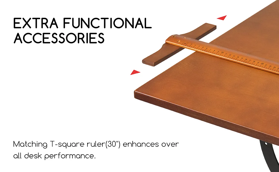 MEEDEN Adjustable Drafting Table & Desk, Extra Large Wood Design, OEM