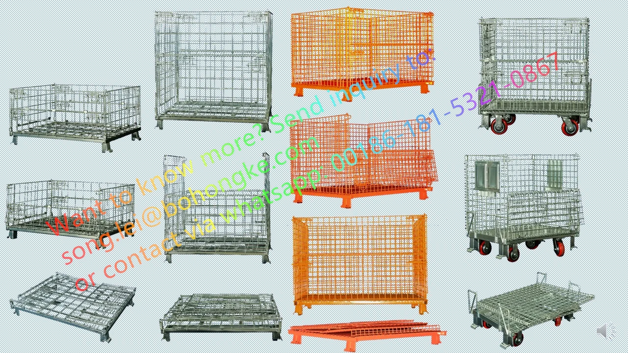 Bhk66 Strong Box Pallets Containers Made In China, Steel Cage Box ...