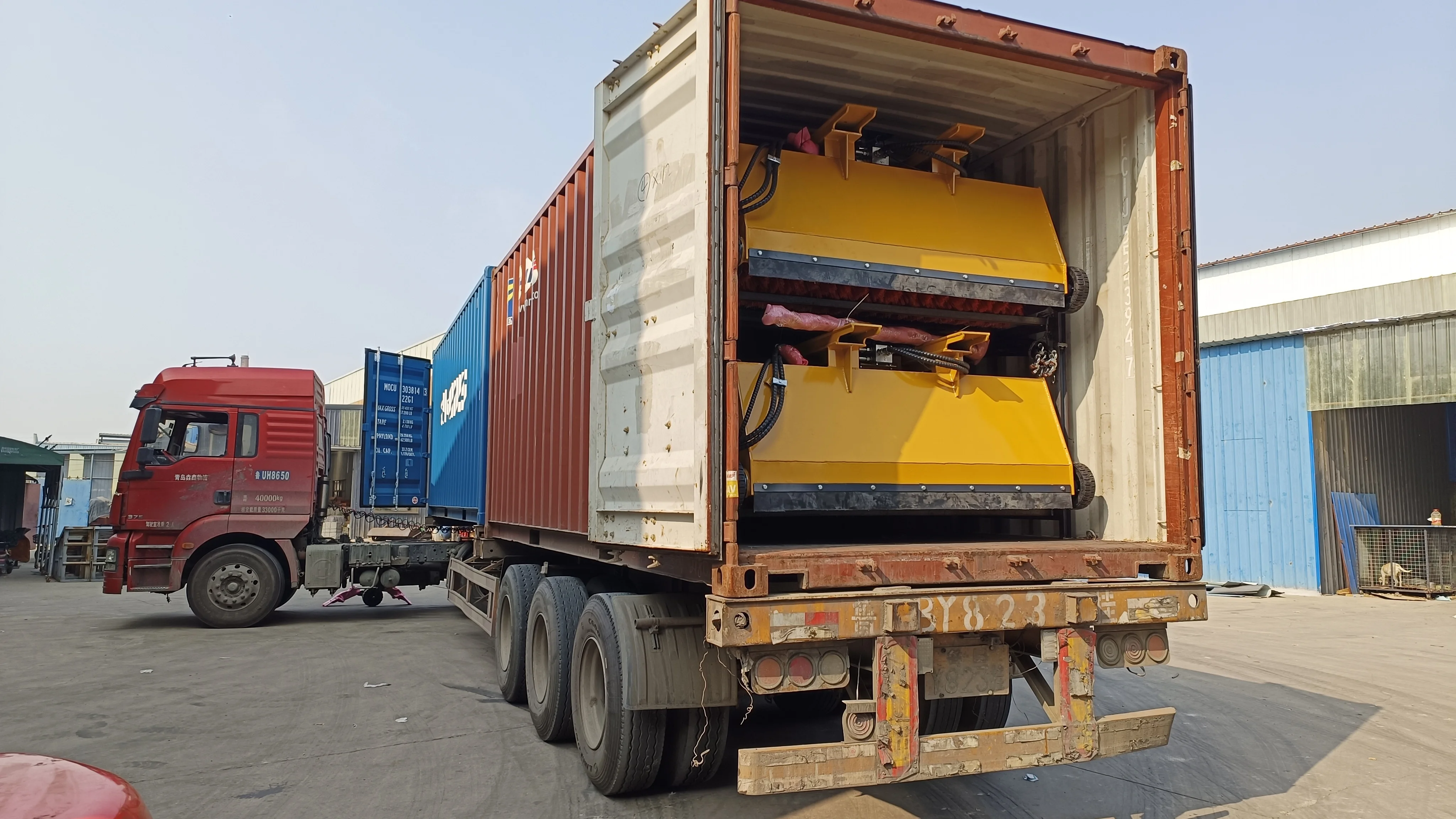 Cheap Rotating Forklift Forklift Sweeper Attachment Road Sweeper For ...