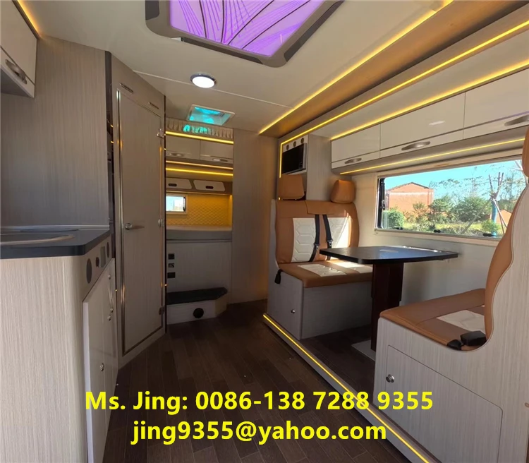 IVECO 4x2 Electric Double Expanding Large Living Room Luxury RV Caravan ...
