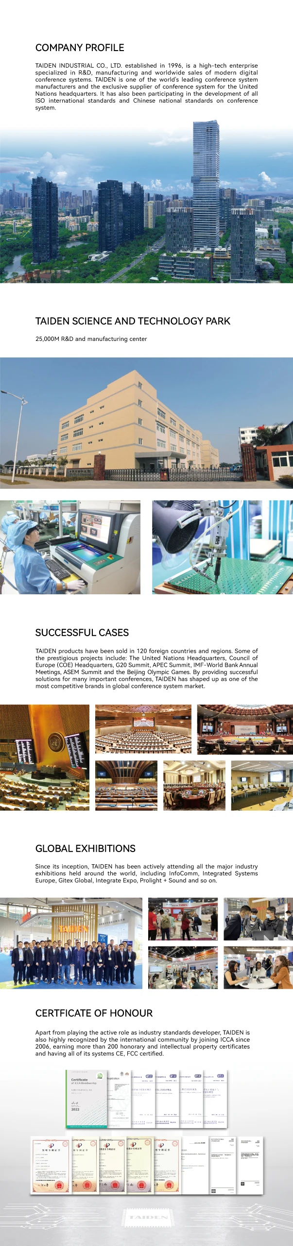 TAIDEN Conference System - Compact Digital Delegate Unit