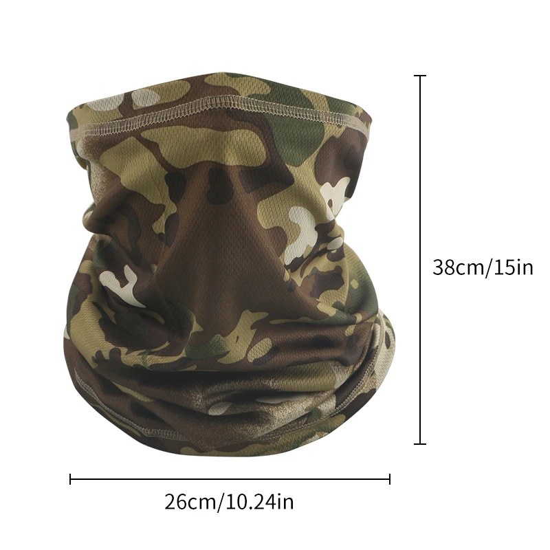 Camouflage Neck Gaiter Face Mask Scarf Men Women Sun Protection ...