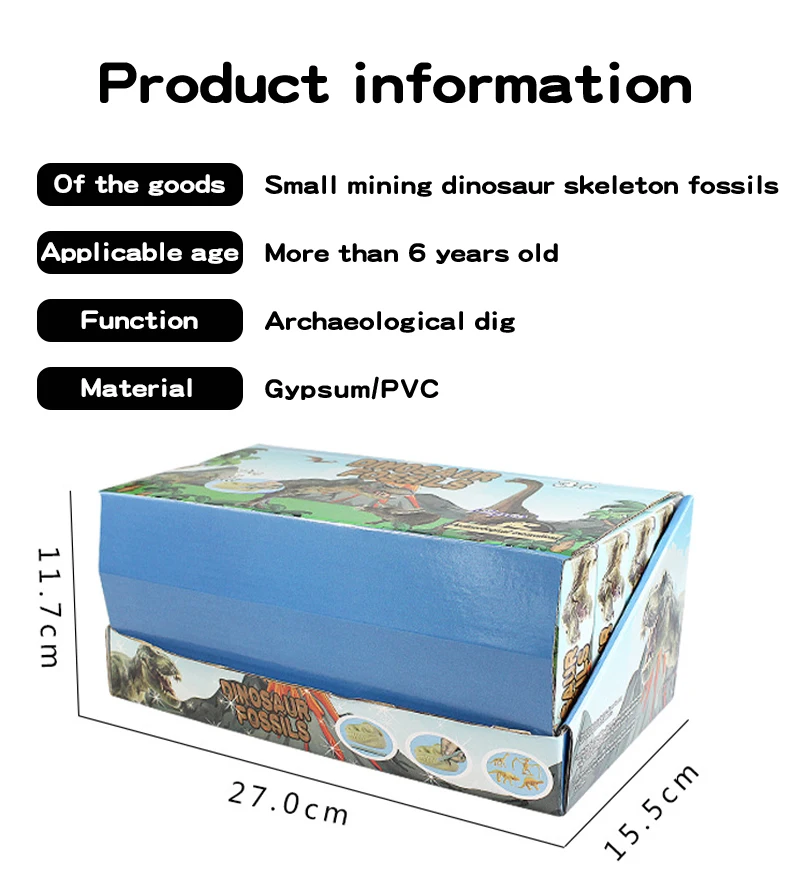 Promotion Plaster Dino Skull Model Dinosaur Skeleton Fossils Digging ...