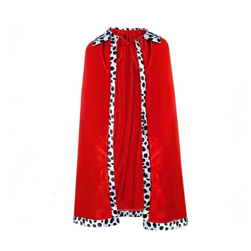 Kids Red King Robe Clothing And Crown Hat Halloween Cosplay Costume Red ...