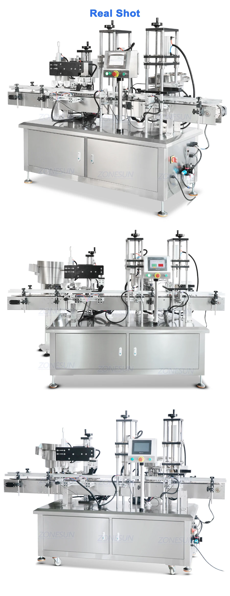 ZONESUN ZS-YG11U - Automatic Perfume Spray Cap Collaring Machine