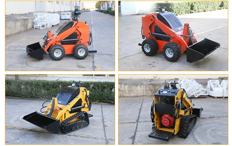 Hongrui Mini Loader Standing Type Engineering Machinery 200kg 300kg ...