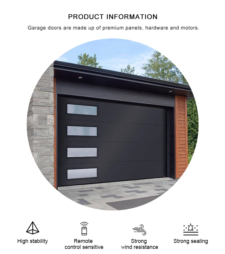 Modern Aluminum & Glass Automatic Garage Door Opener - OEM | Wholesale