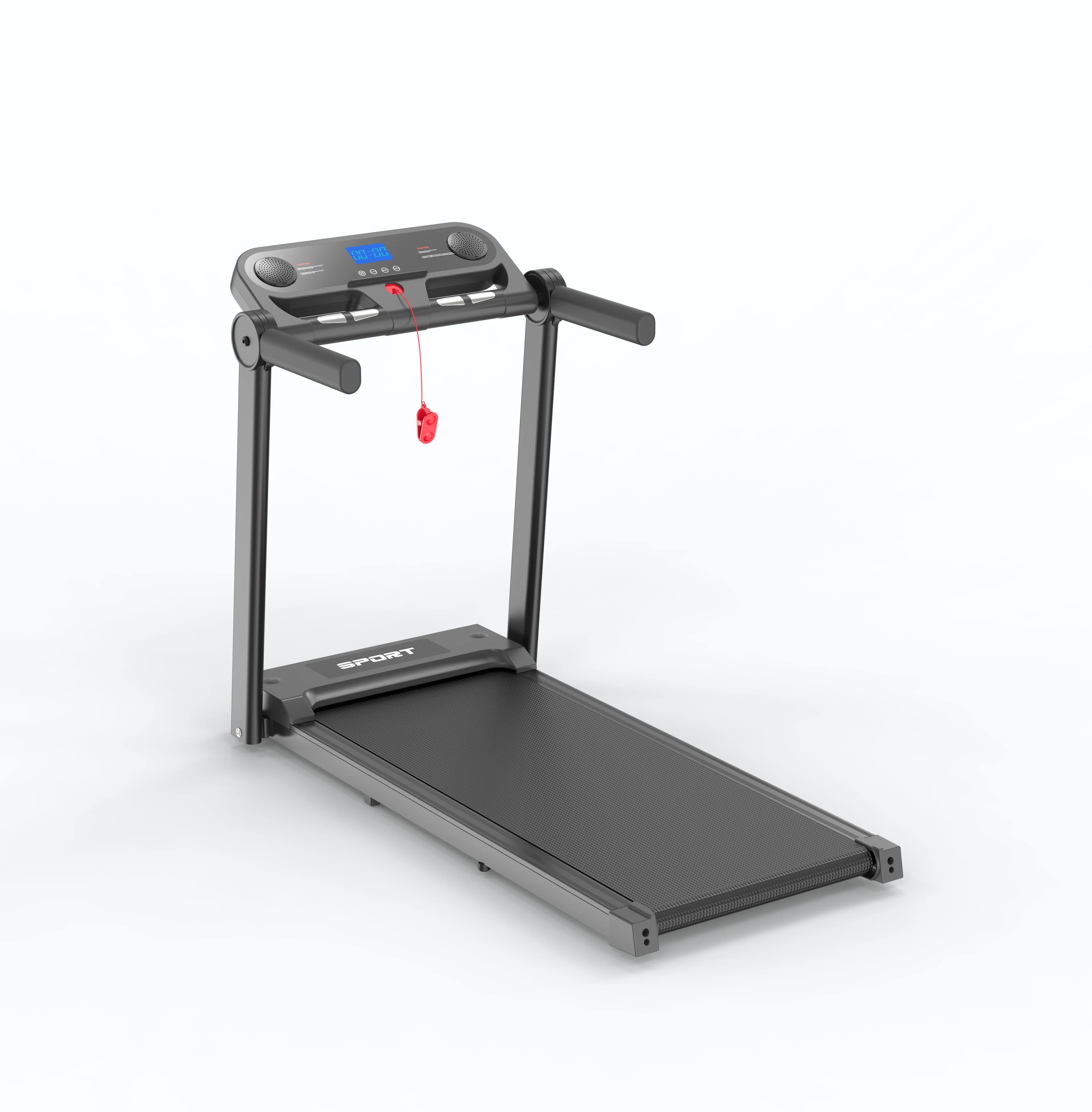 Foldable Gym Treadmill with LED Screen and Wireless HR Test