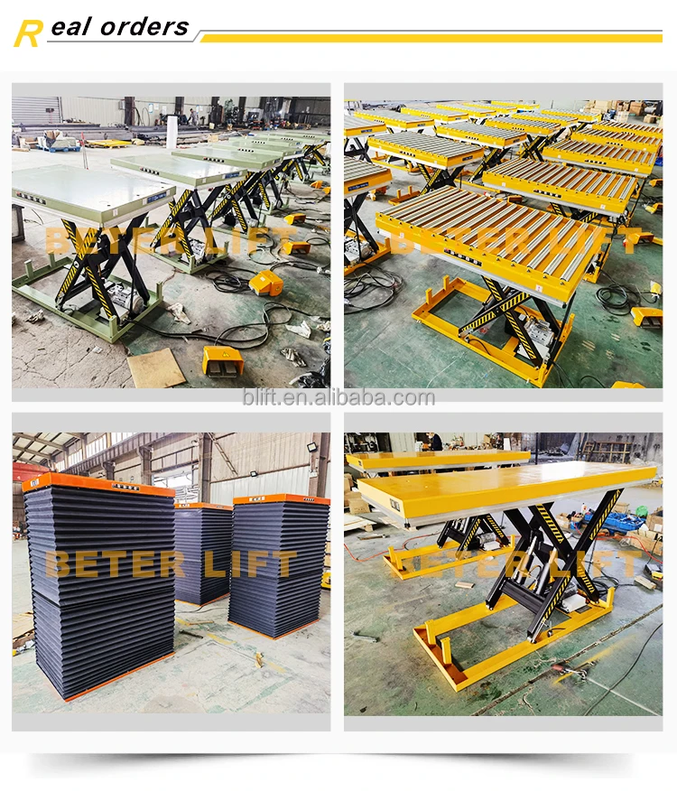 Heavy Duty Triple Scissors Lift Table - 1 Ton Capacity
