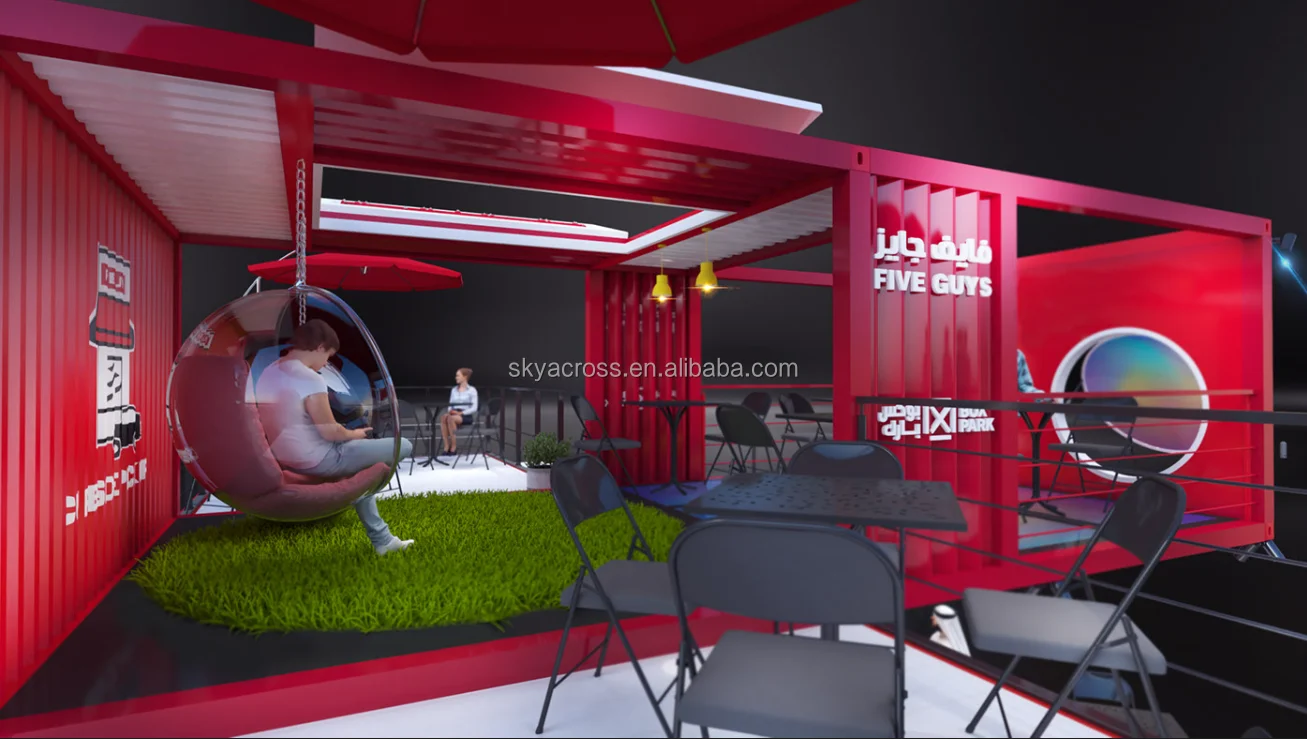 Prefabricated Cargo Shop - Mobile Modular Restaurant