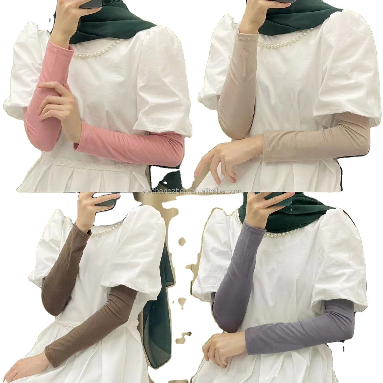 Ice Silk Sun Protection Sleeve For Women Summer Uv Protection Cold Men ...