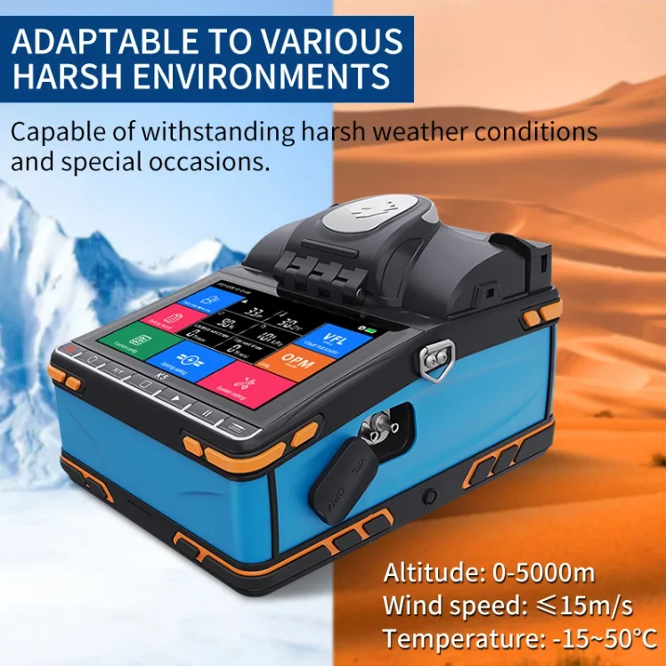 Six Motors Fiber Optic Fusion Splicing Machine With Optical Power Meter ...